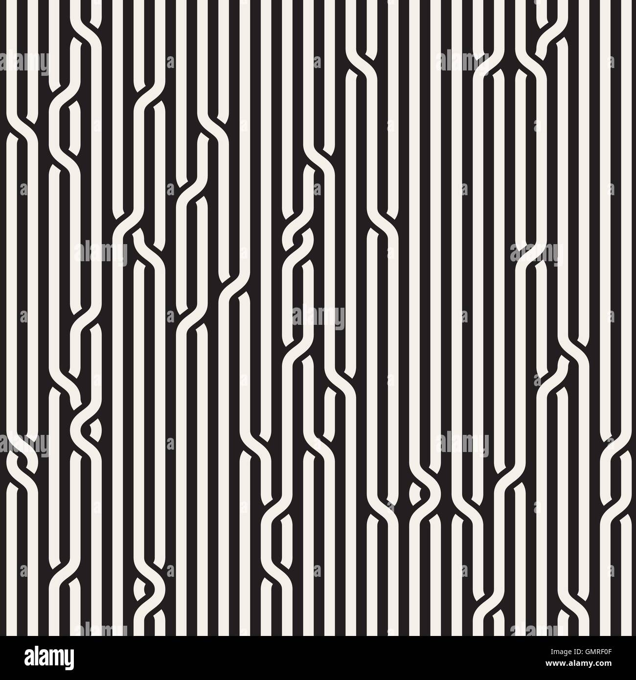 Vector Seamless Black & White Rounded Rope Lines Brade Pattern Stock ... Vector Seamless Black & White Rounded Rope Lines Brade Pattern Stock ...