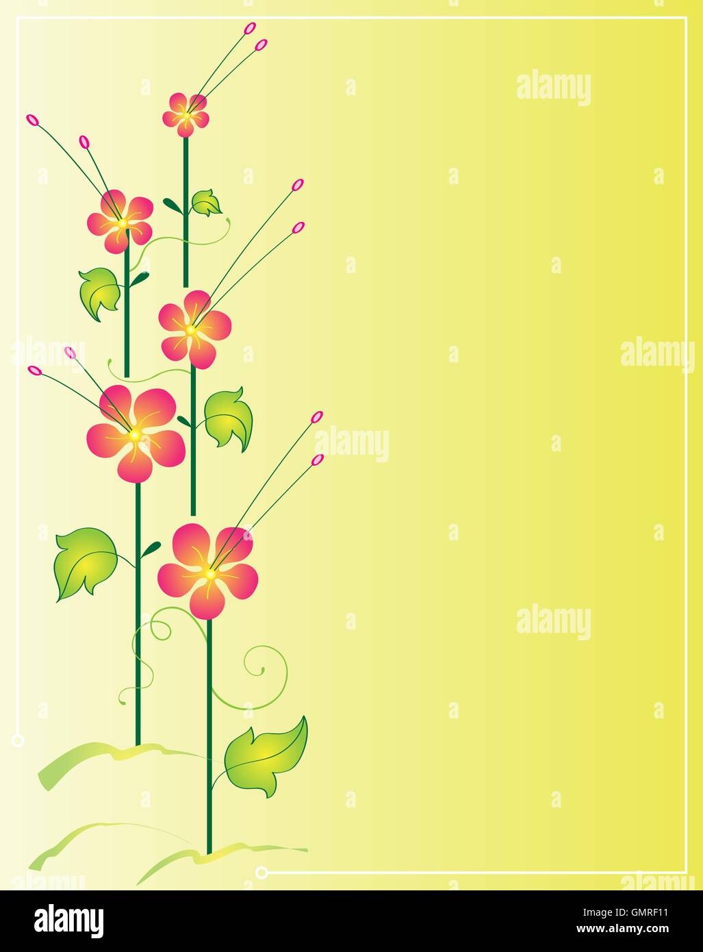 Card Design Artistic Flower Stock Vector Image & Art - Alamy