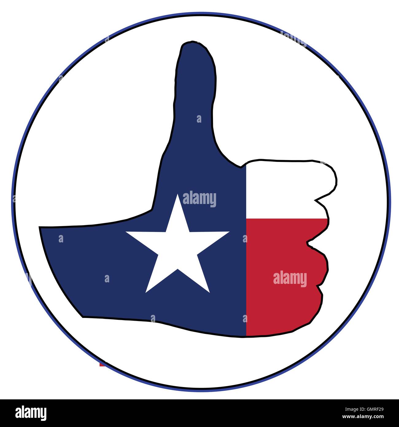 Thumbs Up Texas Stock Vector Image & Art - Alamy