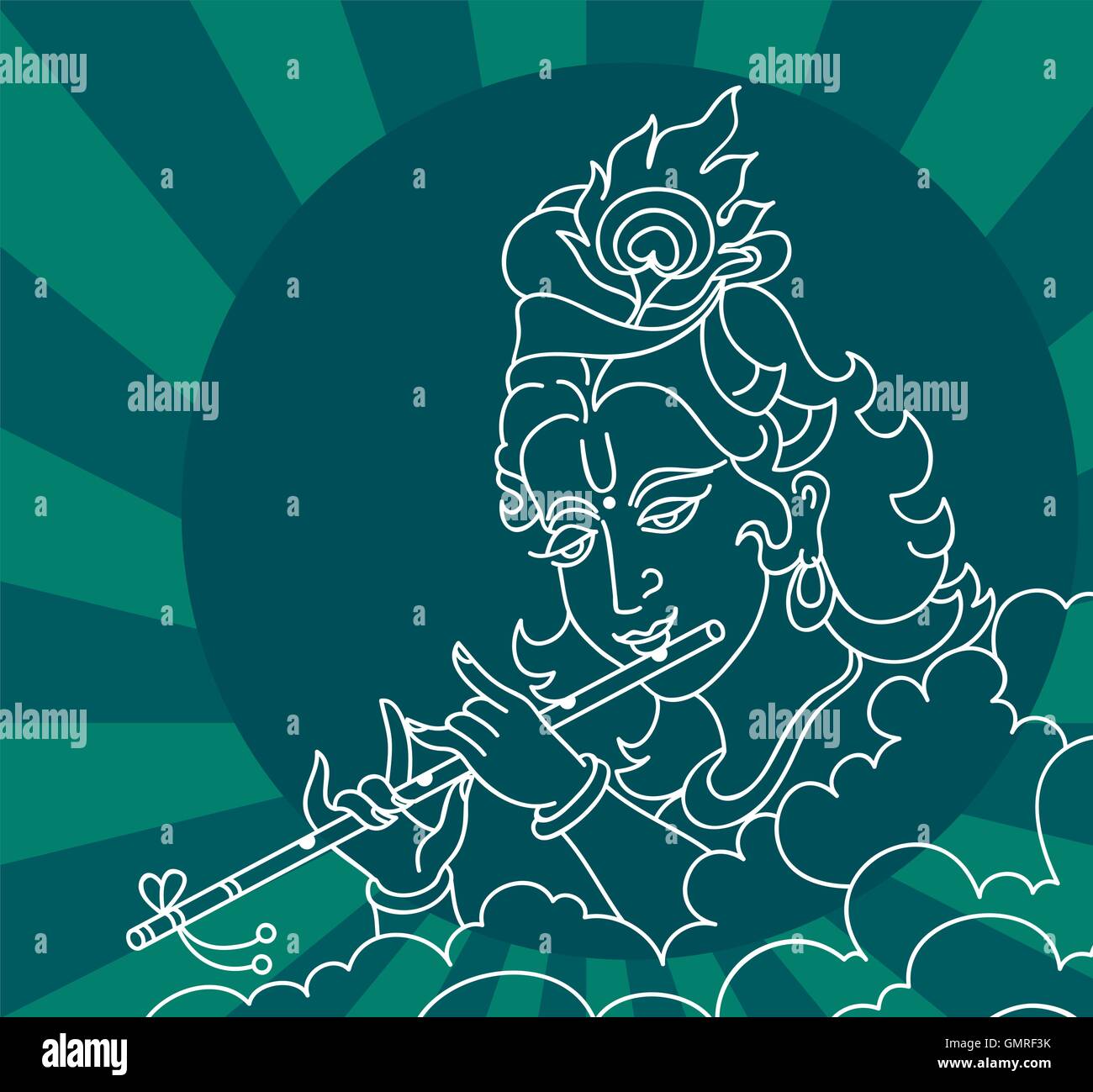 Mahabharata lord krishna Stock Vector Images - Alamy