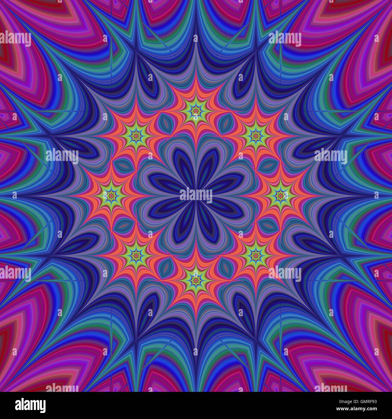 Kaléidoscope fractal Stock Vector Images - Alamy