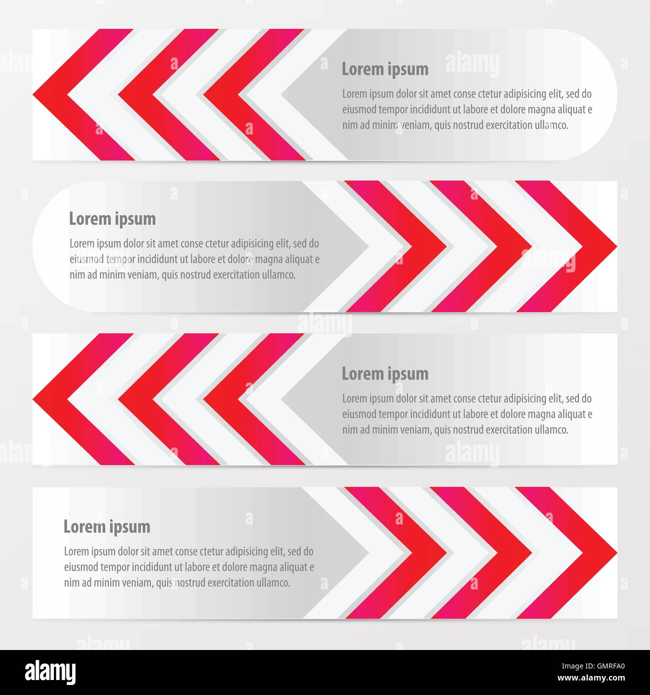 Arrow banner design pink color hi-res stock photography and images - Alamy