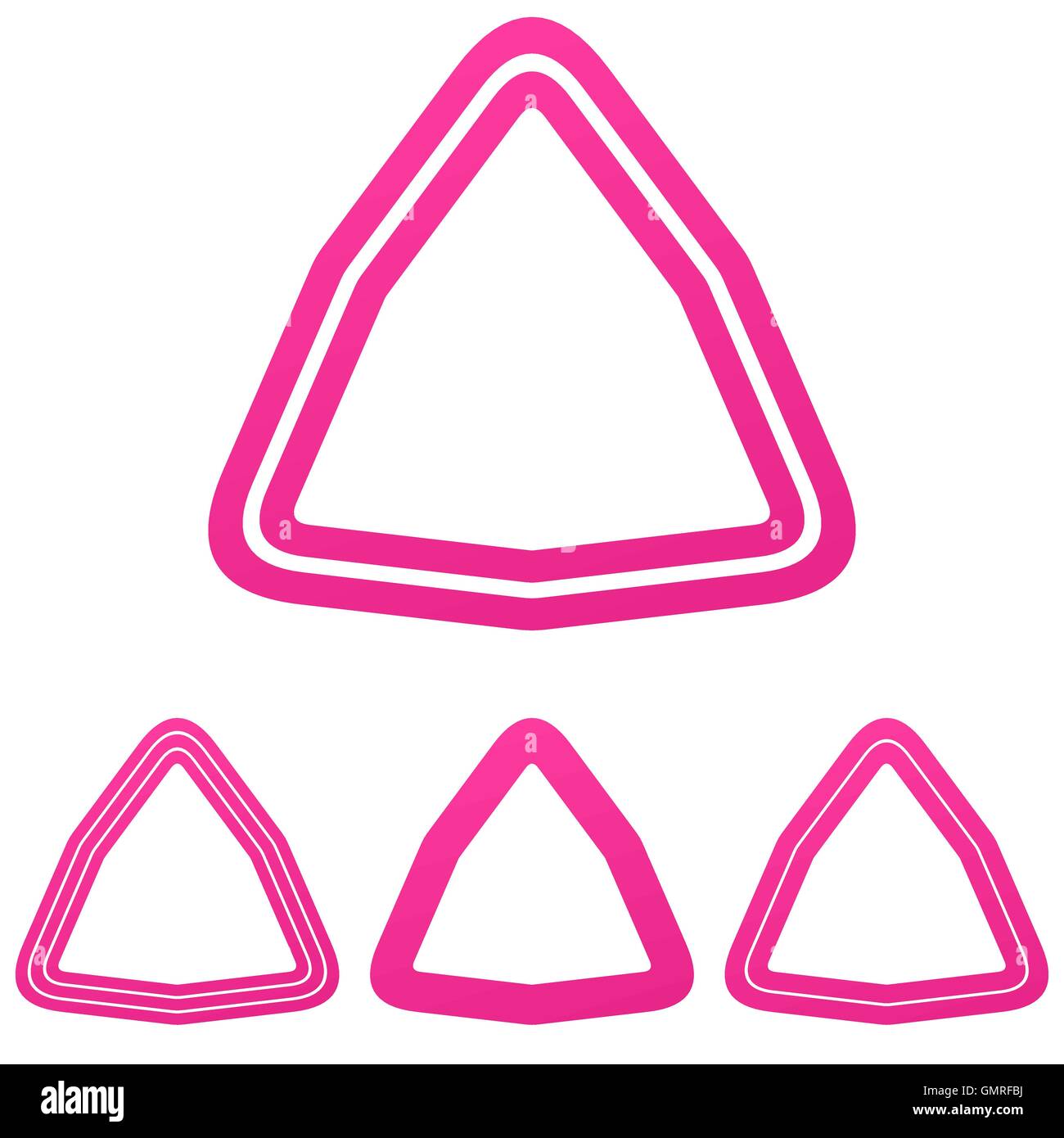 Triangle logo design set Stock Vector Images - Alamy