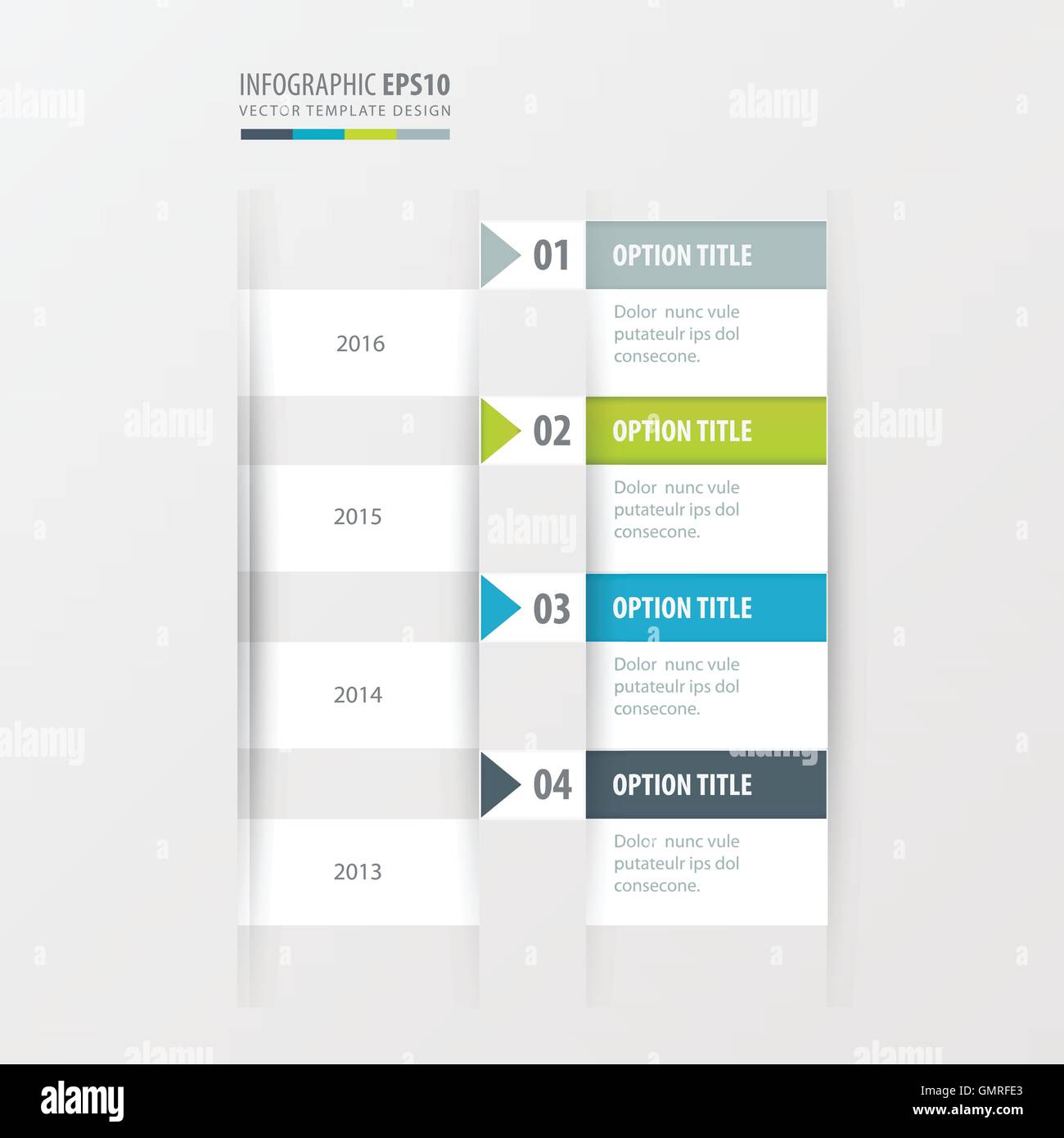 timeline vector Green, blue, gray color Stock Vector Image & Art - Alamy