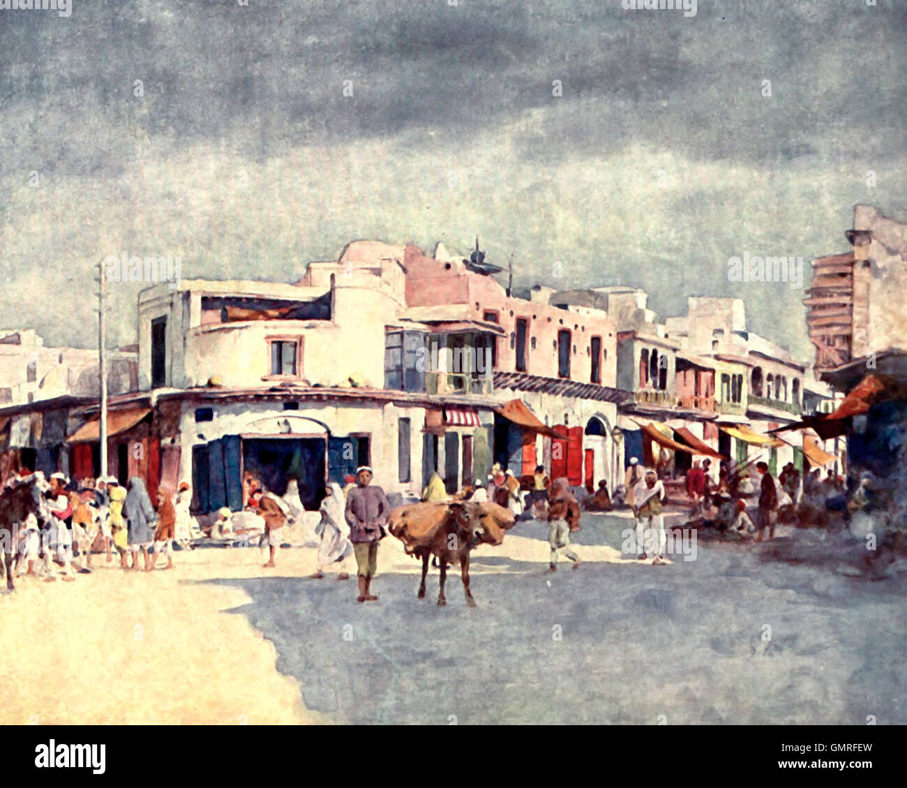 A Street Scene in India, circa 1902 Stock Photo - Alamy