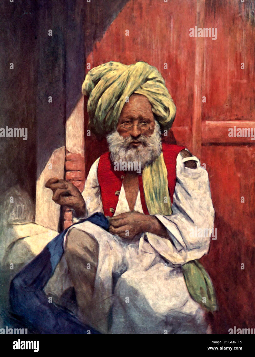A Tailor in India, circa 1902 Stock Photo - Alamy