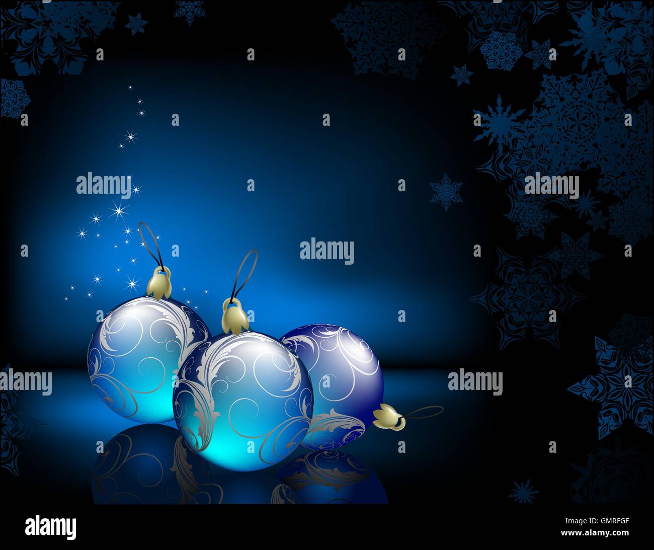 Beautiful ornate glass christmas Stock Vector Images - Alamy
