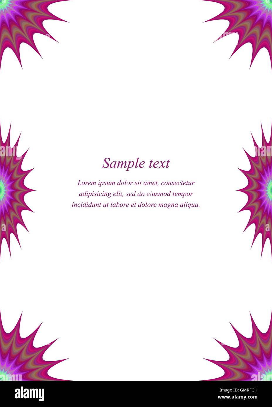 Colourful Corner Designs For Cards