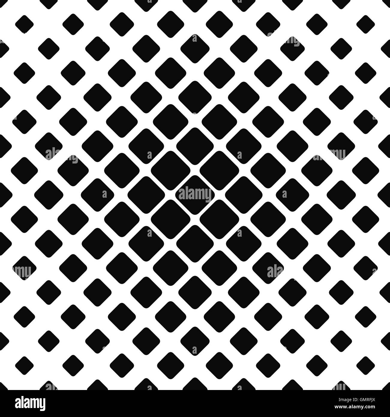 Seamless monochrome rounded square pattern Stock Vector Image & Art - Alamy