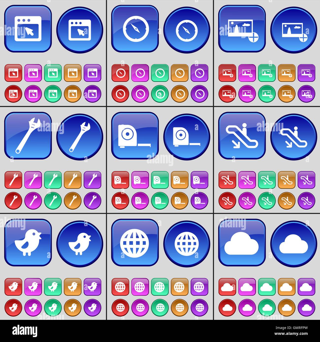 Globe tape measure Stock Vector Images - Alamy