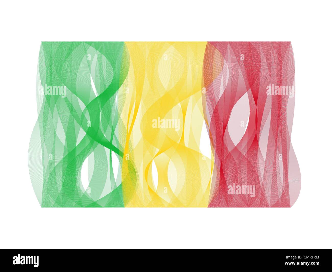 Wave line flag of Mali Stock Vector Image & Art - Alamy