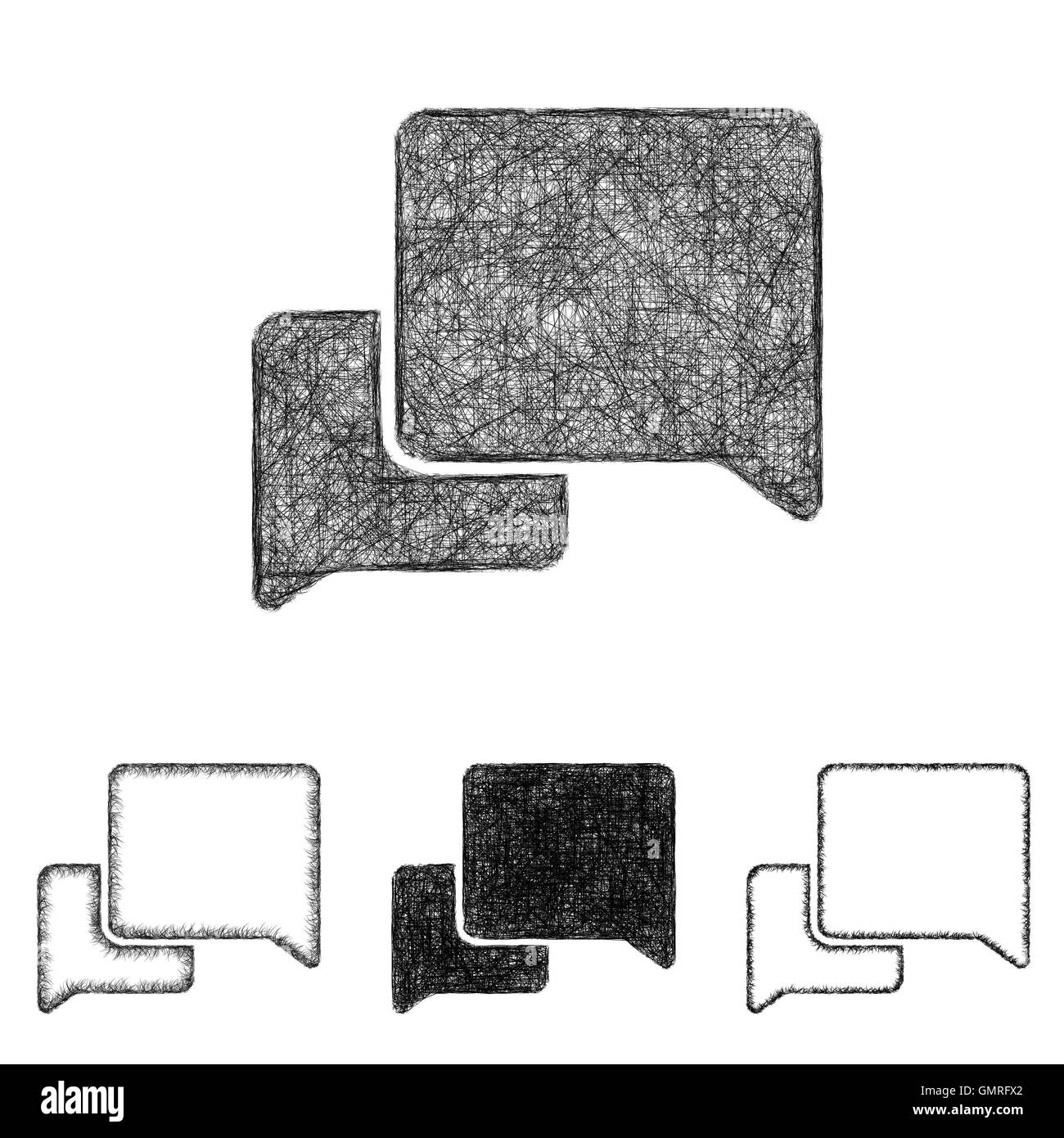 Conversation icon Stock Vector Images - Alamy