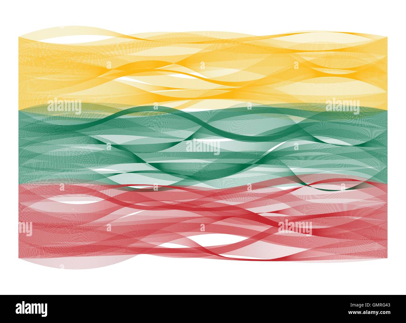 Wave line flag of Lithuania Stock Vector Image & Art - Alamy