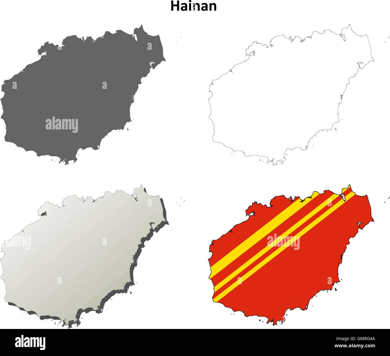 Hainan map hi-res stock photography and images - Alamy