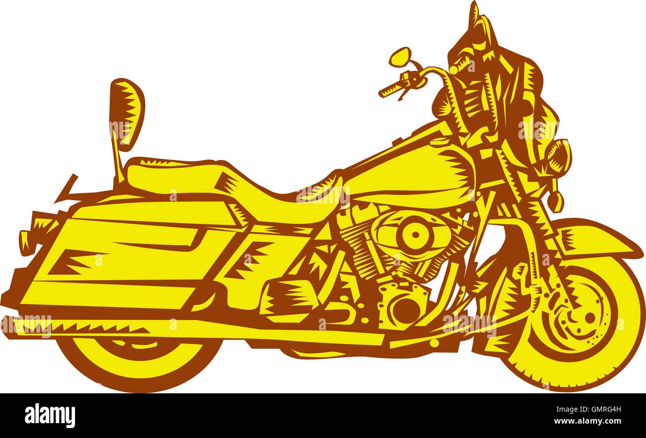 Linocut motorcycle hi-res stock photography and images - Alamy