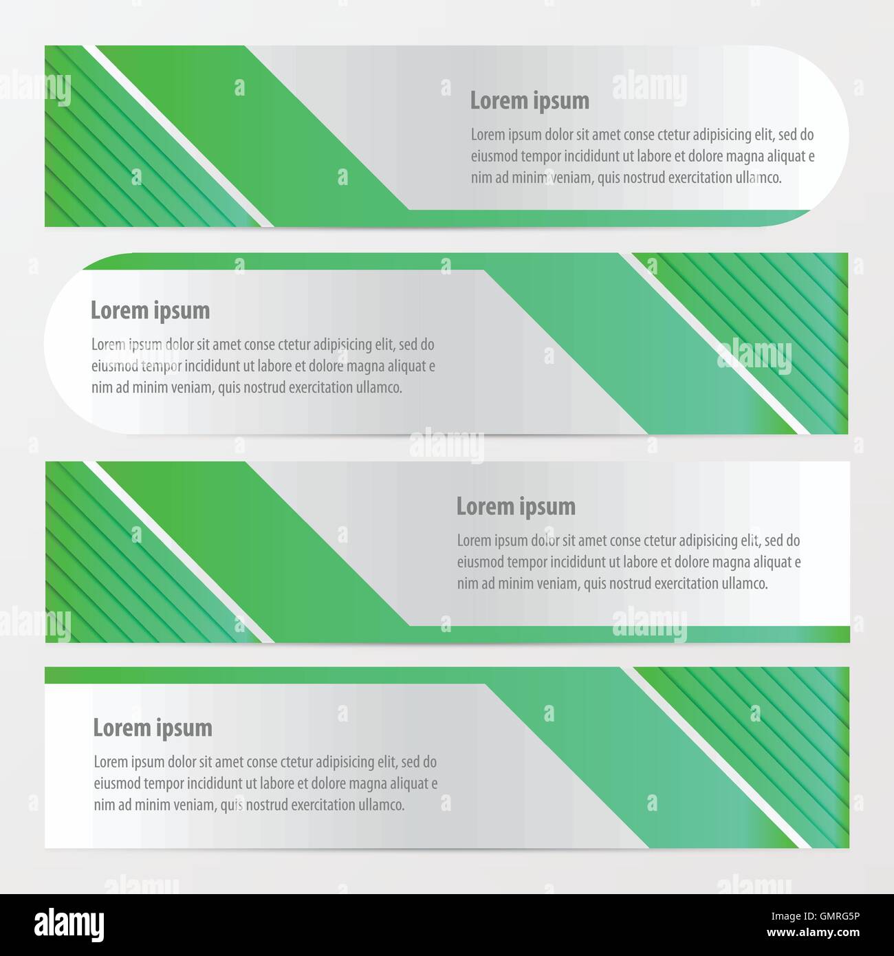 template banner set Design green color Stock Vector Image & Art - Alamy