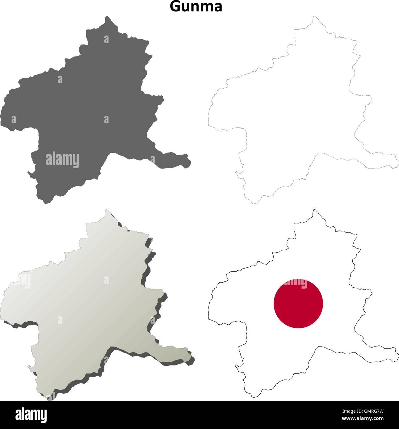 Map of gunma hi-res stock photography and images - Alamy