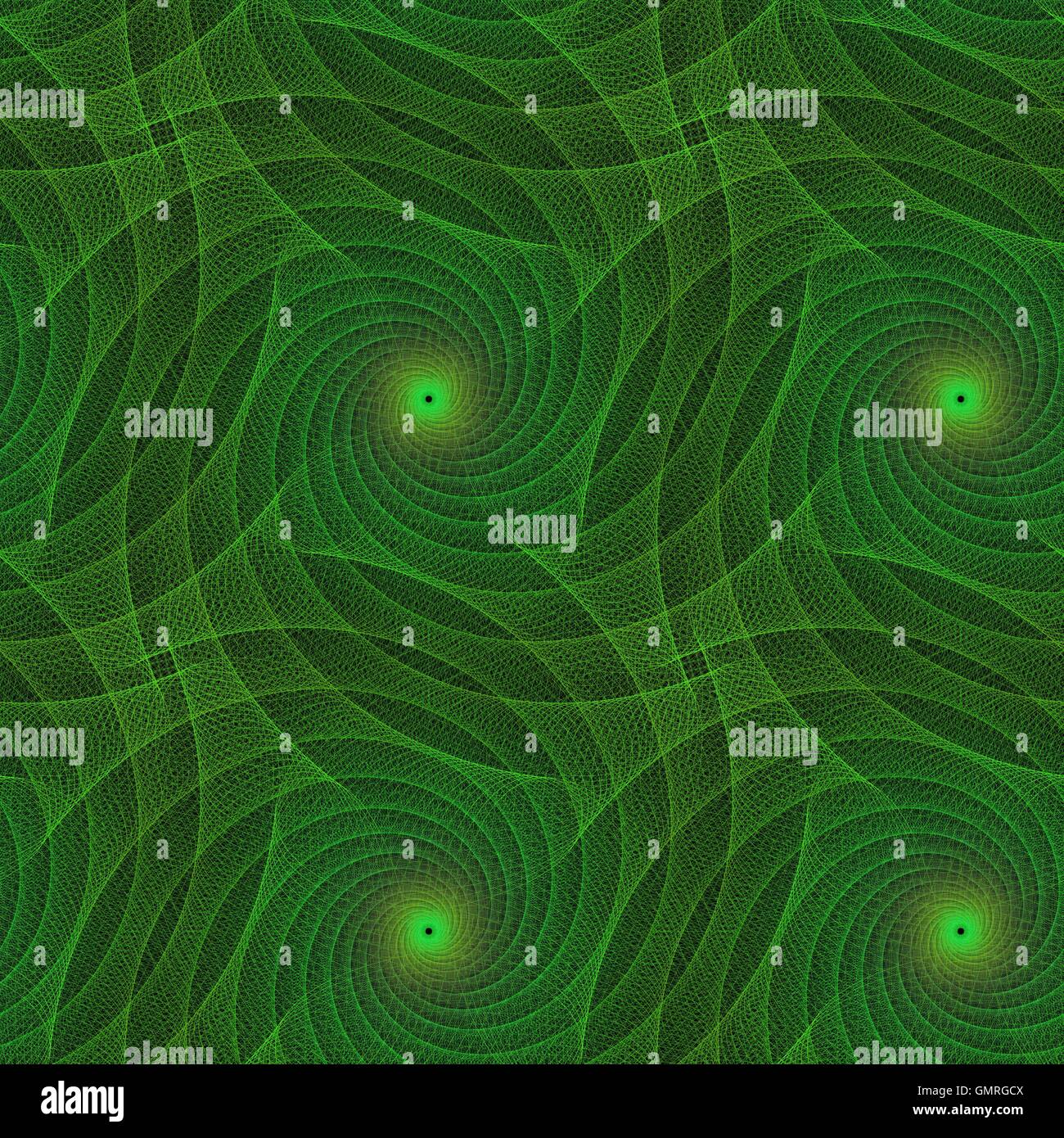 Seamless green twirl pattern hi-res stock photography and images - Alamy
