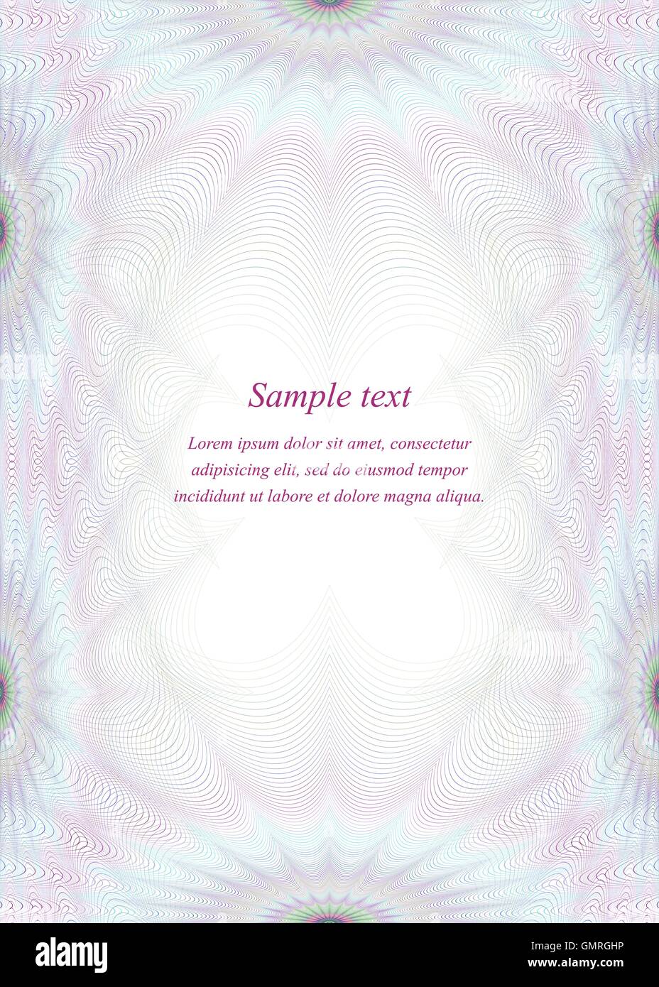 Abstract colorful page watermark design template Stock Vector Image ...