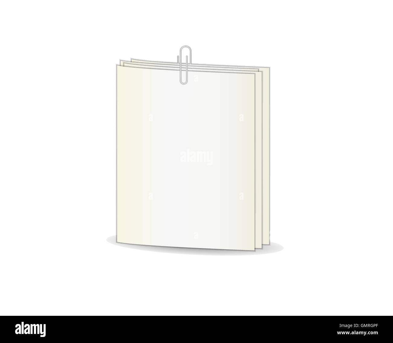 papers and one paper clip Stock Vector Image & Art - Alamy