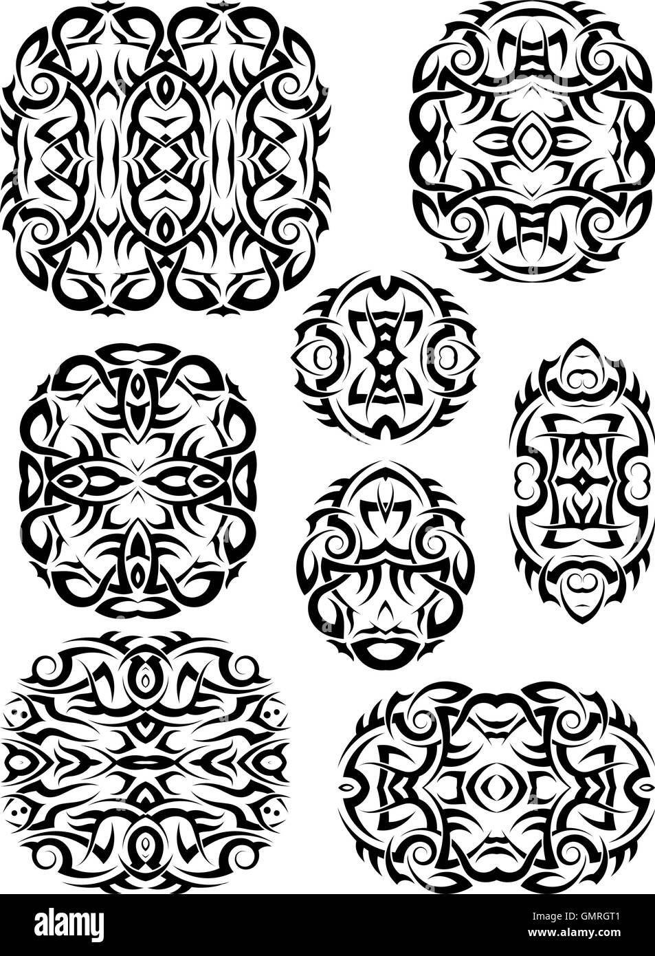 Tribal Tattoo Design Stock Vector Image & Art - Alamy