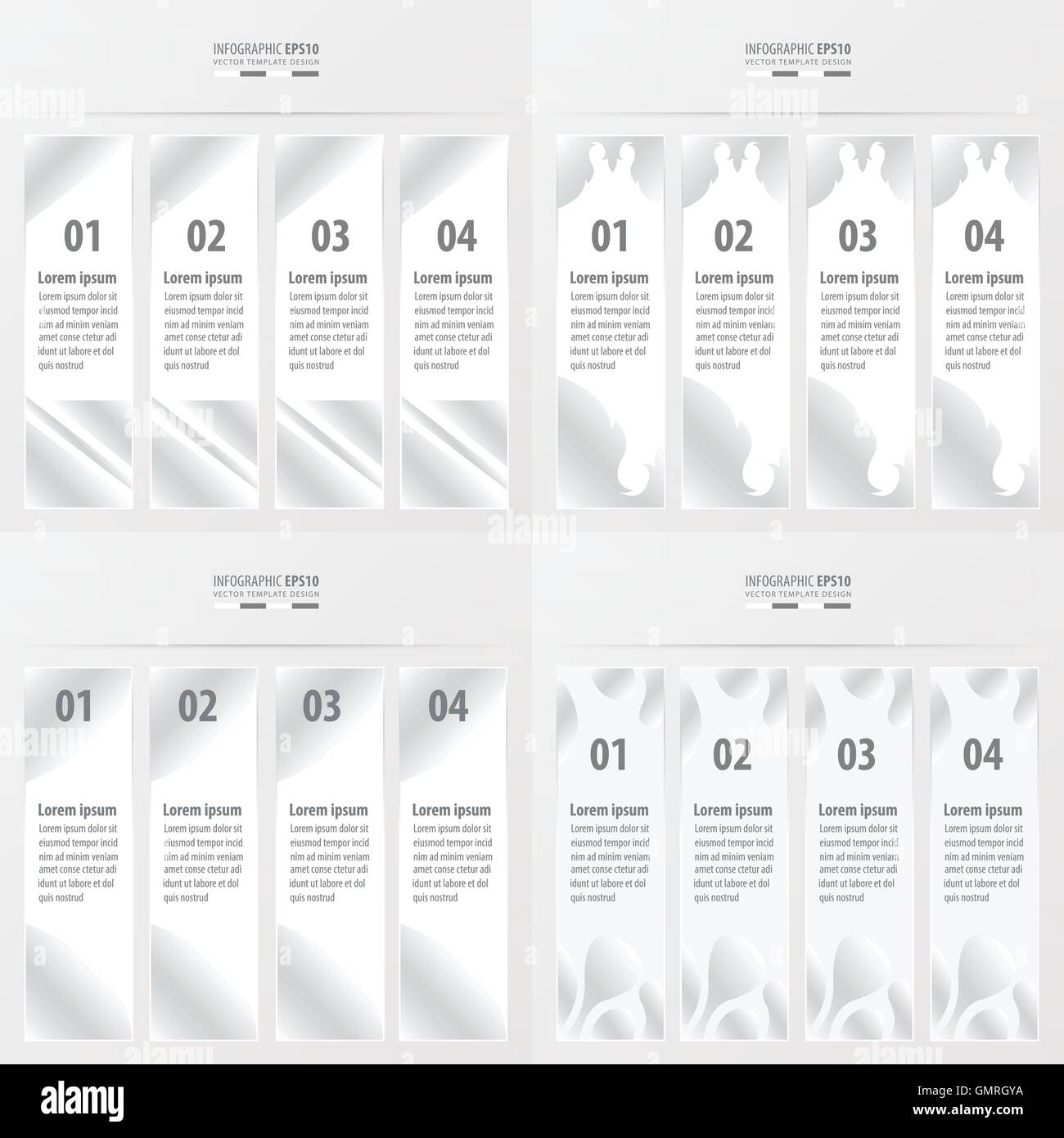 banner and template white color Stock Vector Image & Art - Alamy