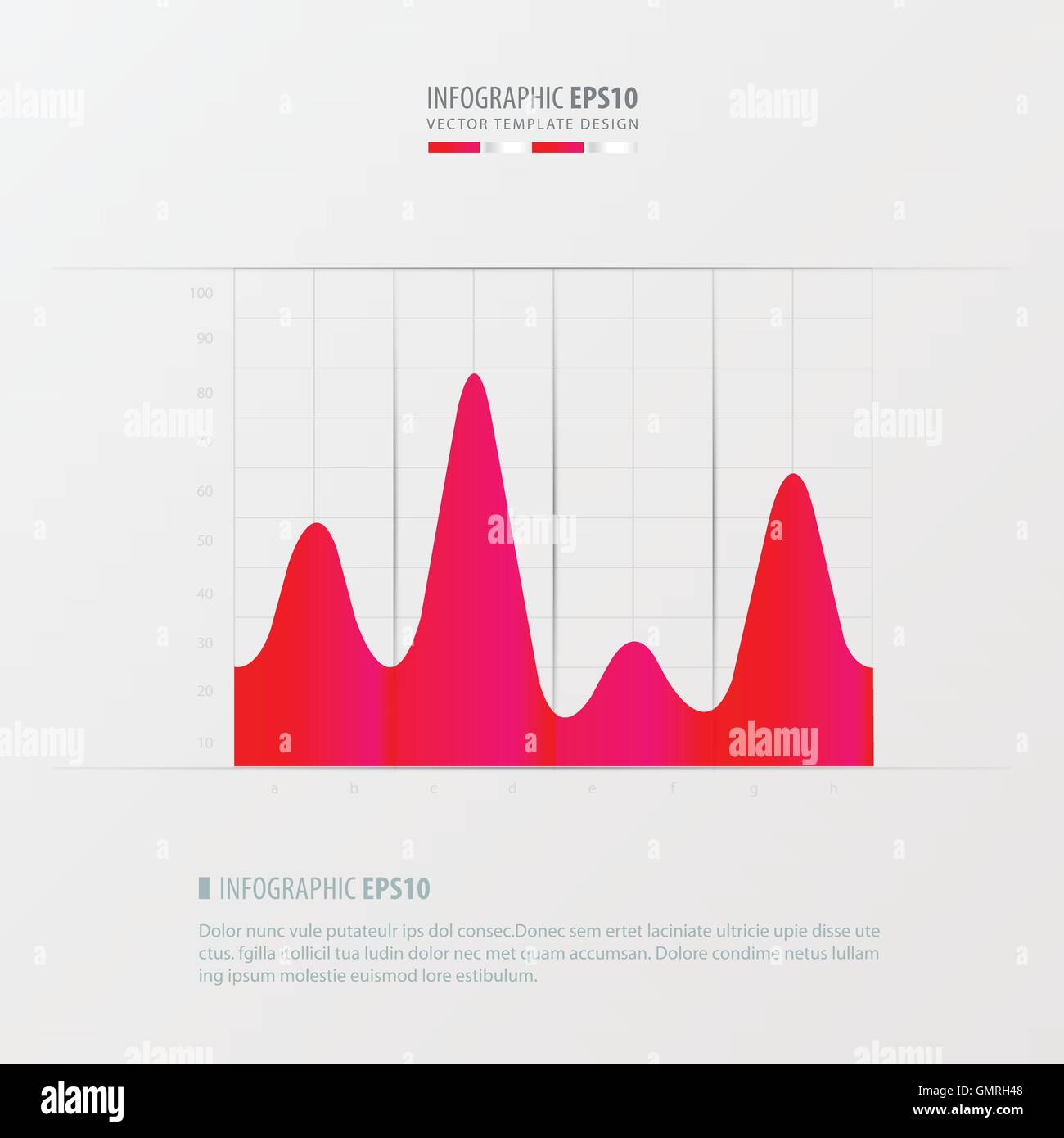 graph and infographic design pink color Stock Vector Image & Art - Alamy