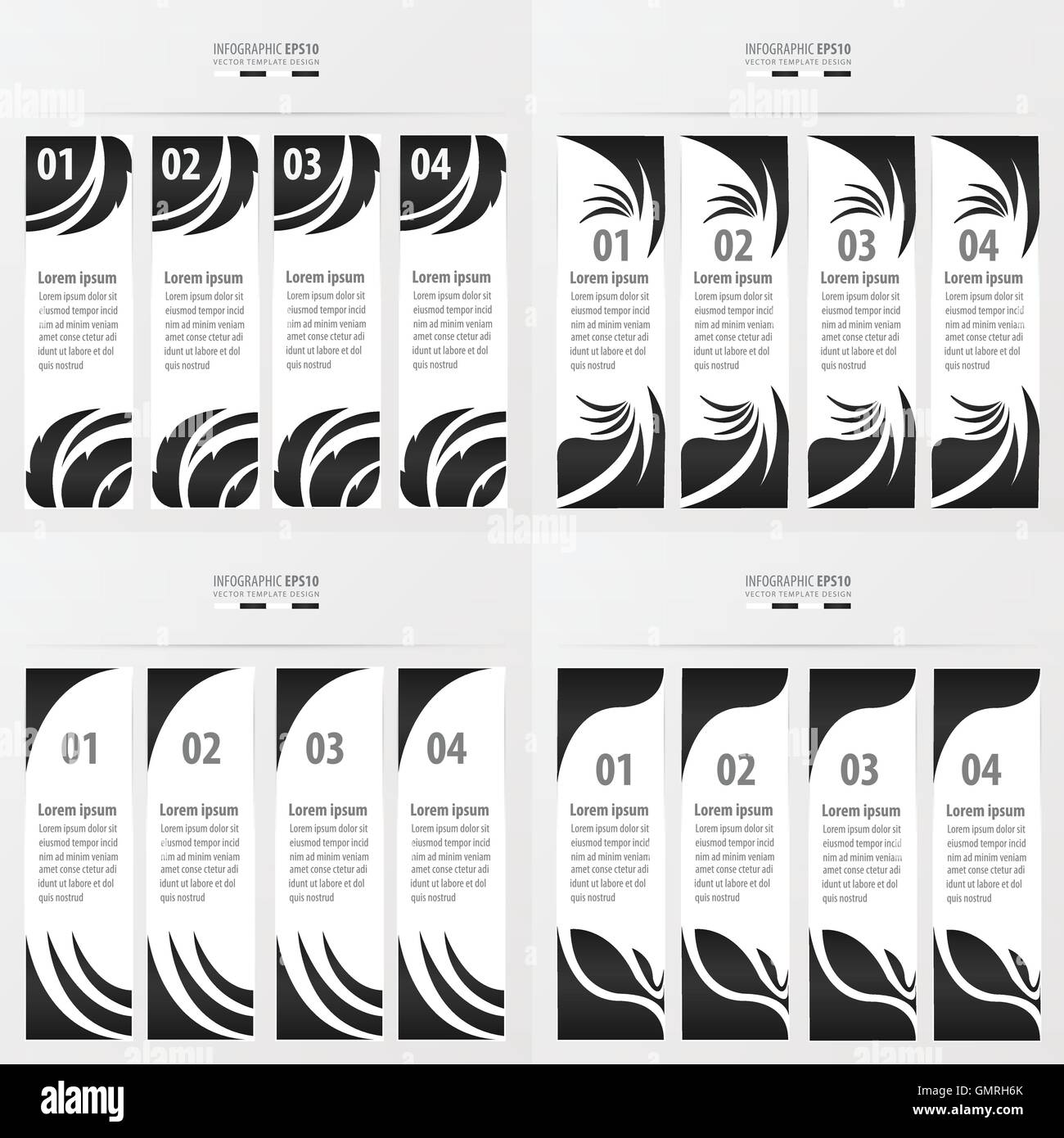 banner and template black and white color design Stock Vector Image ...