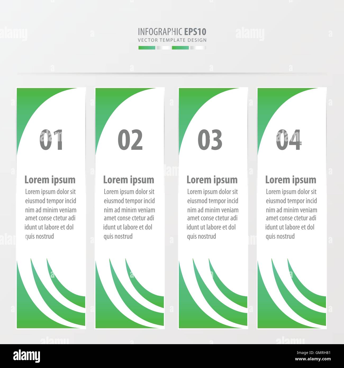 banner vector design 4 item green color Stock Vector Image & Art - Alamy