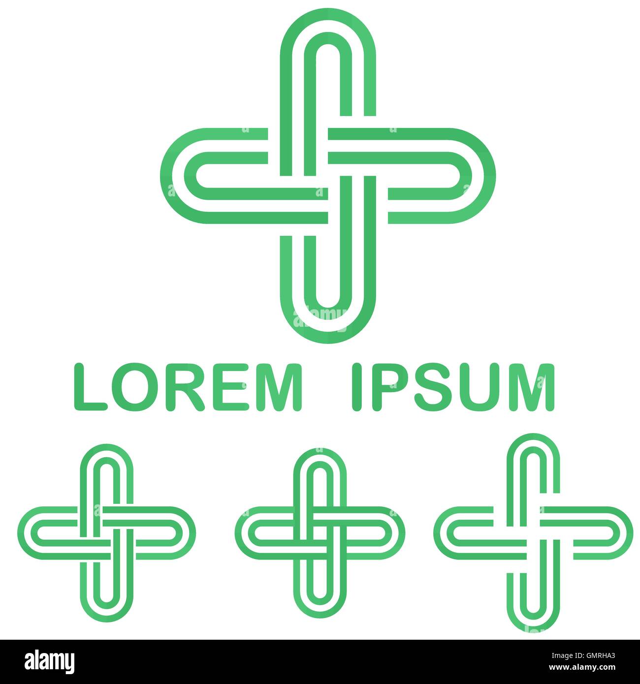 Green cycle logo design template set Stock Vector Image & Art - Alamy