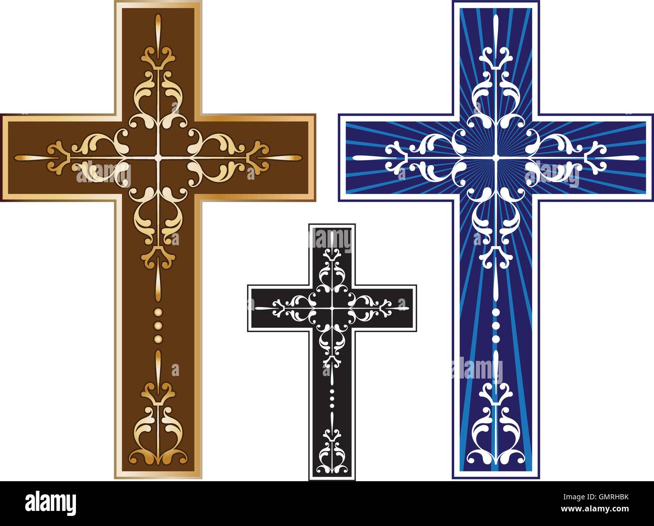 Christian Cross Design Stock Vector Image & Art - Alamy