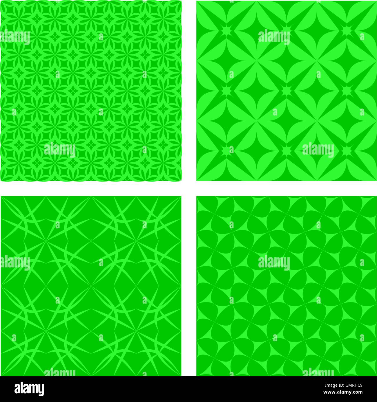 Green seamless pattern background set Stock Vector Image & Art - Alamy