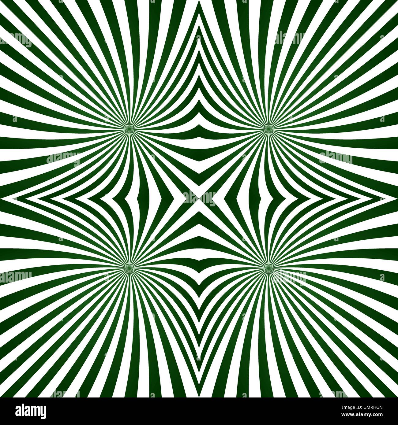 Green striped symmetric ray pattern Stock Vector Image & Art - Alamy