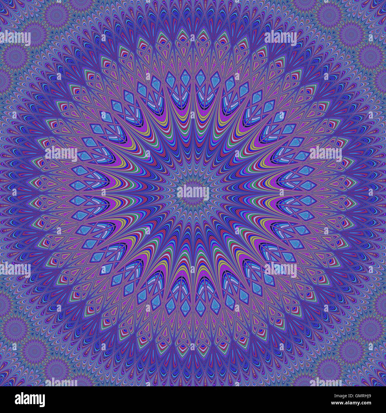 Fractal mandala Stock Vector Images - Alamy