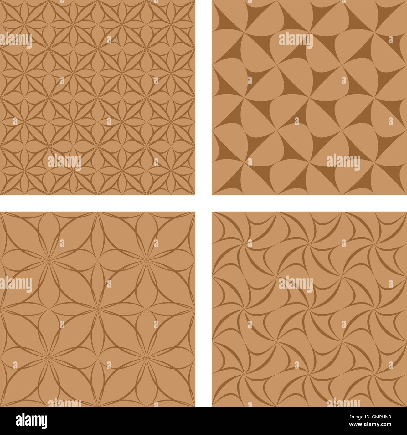 Brown seamless pattern background set Stock Vector Image & Art - Alamy