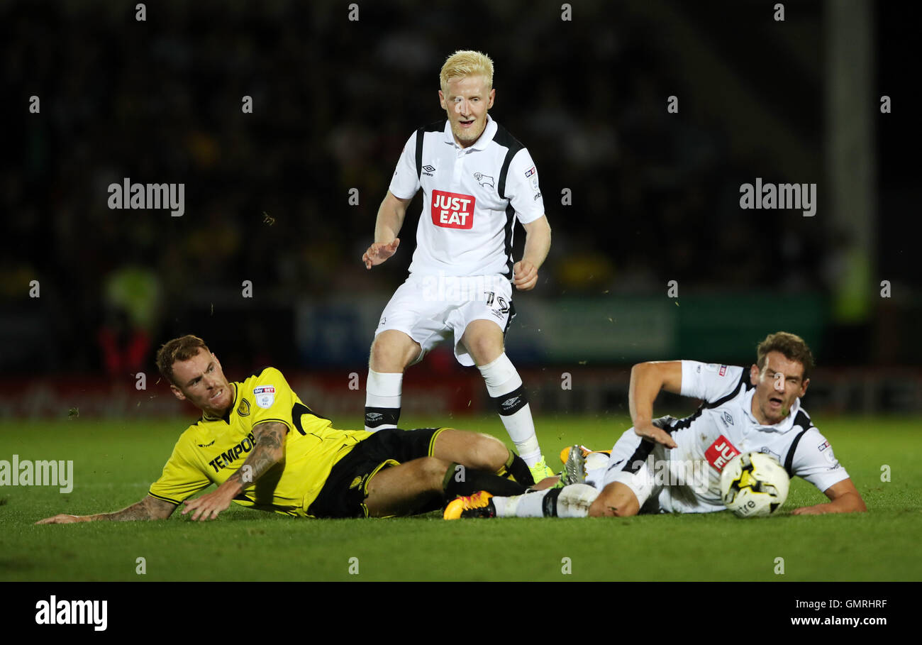 Derby countys will hughes battle hi-res stock photography and images ...