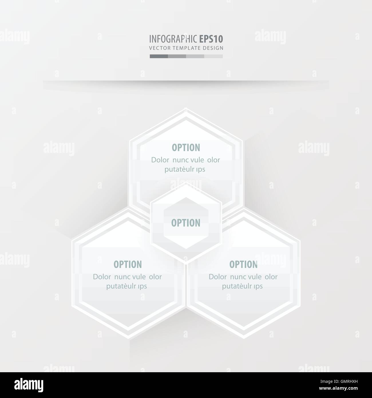 Hexagon vector design white color Stock Vector Image & Art - Alamy