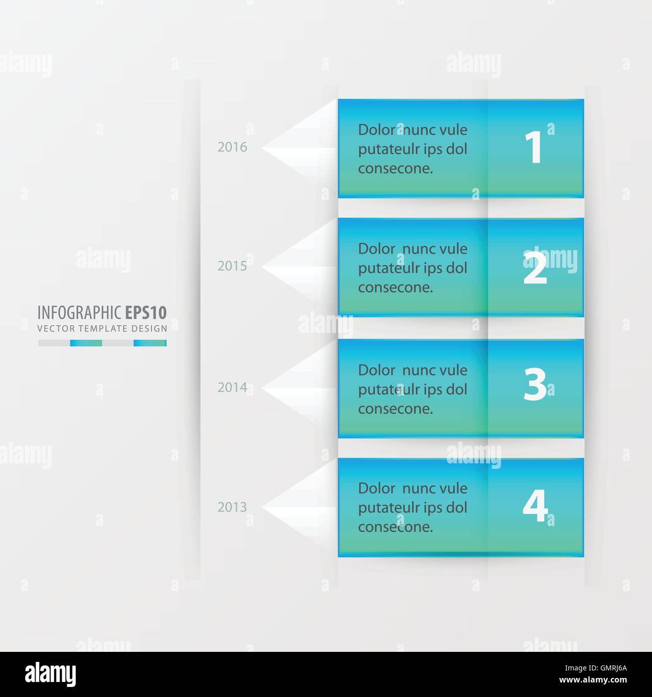 timeline report template blue gradient color Stock Vector Image & Art ...