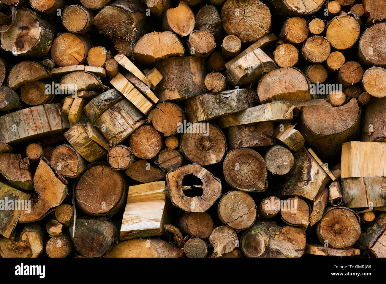 background of firewood stack Stock Photo - Alamy