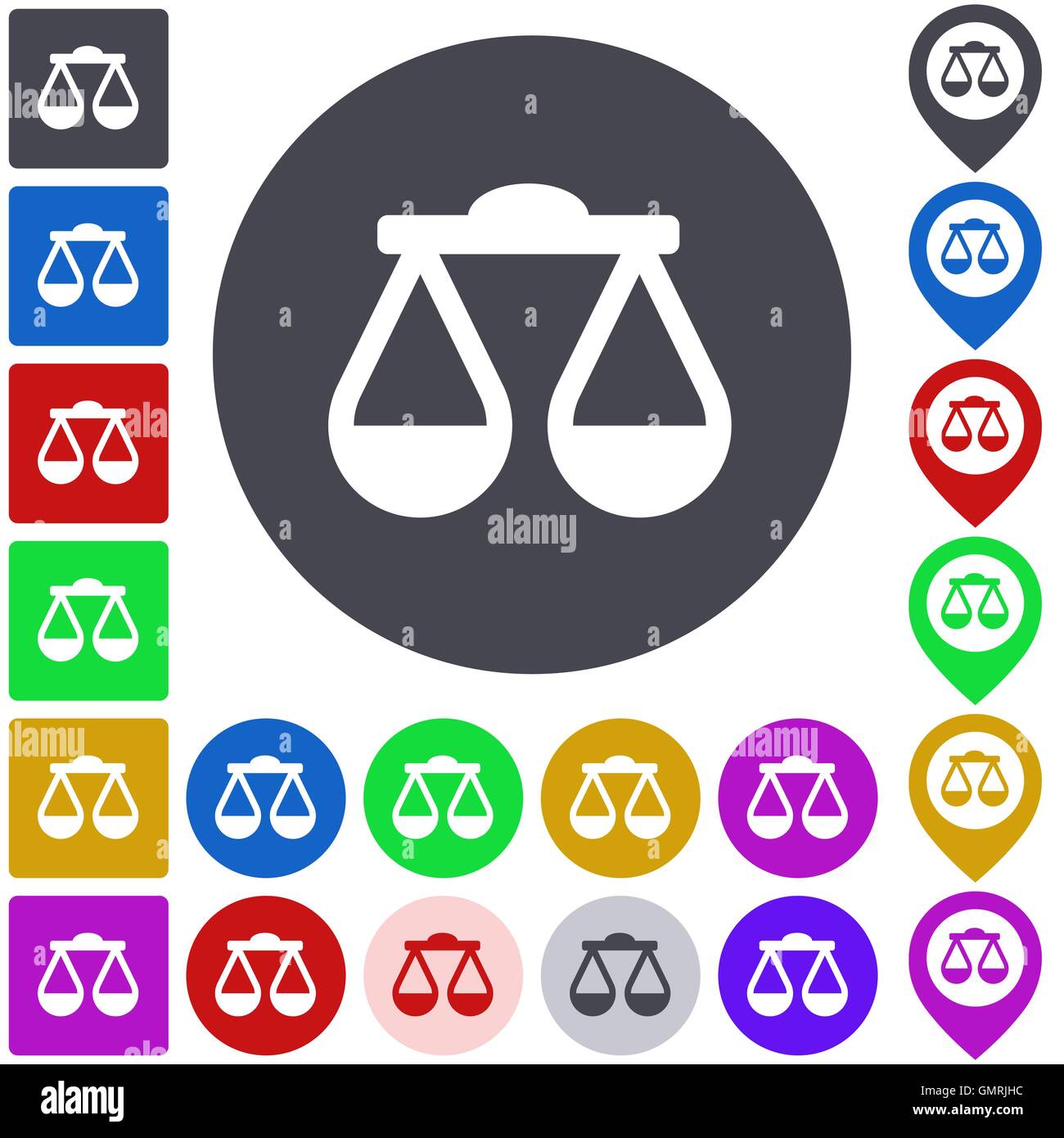 Color scale icon set Stock Vector Image & Art - Alamy