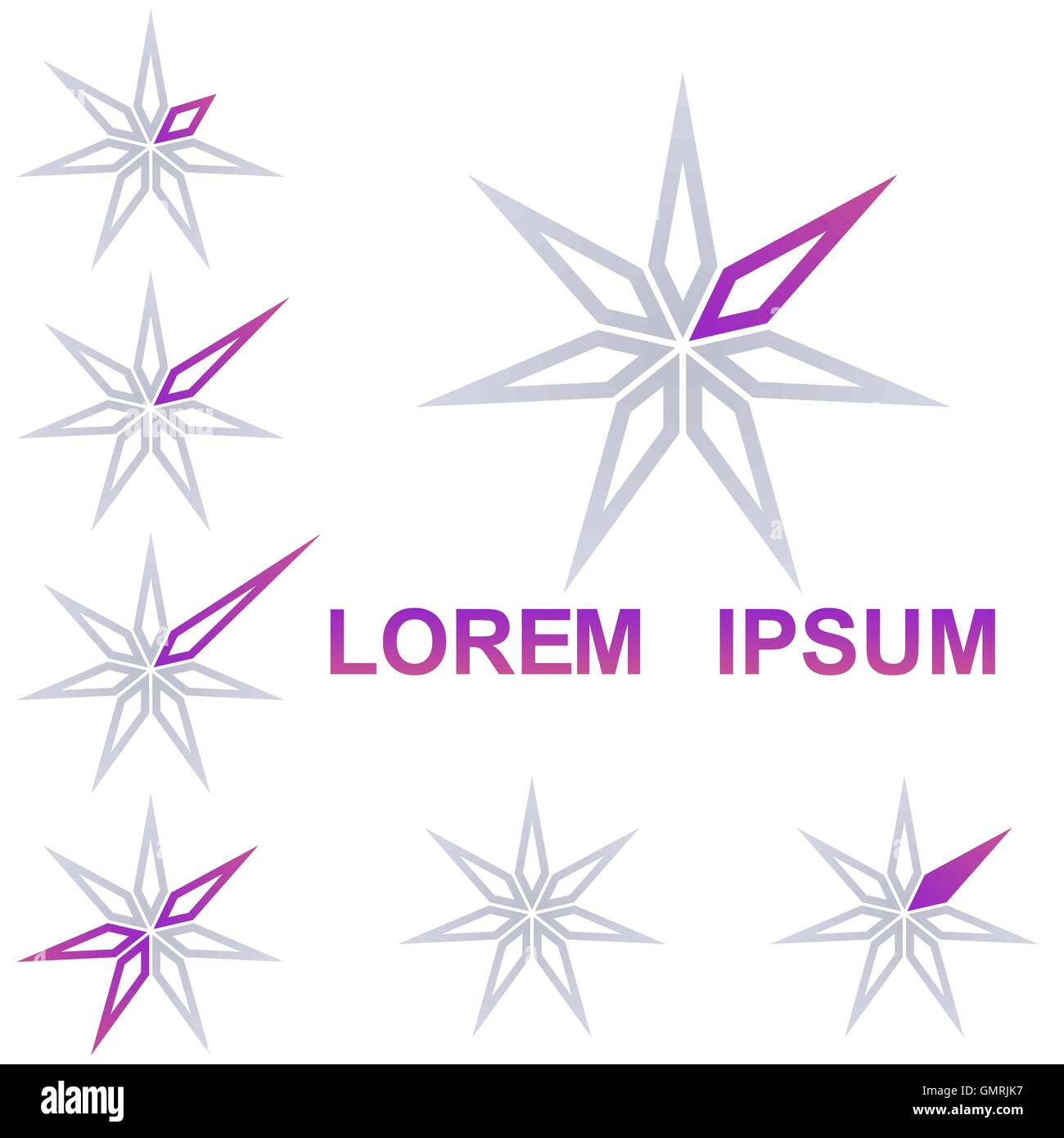 Star company logo design set Stock Vector Image & Art - Alamy