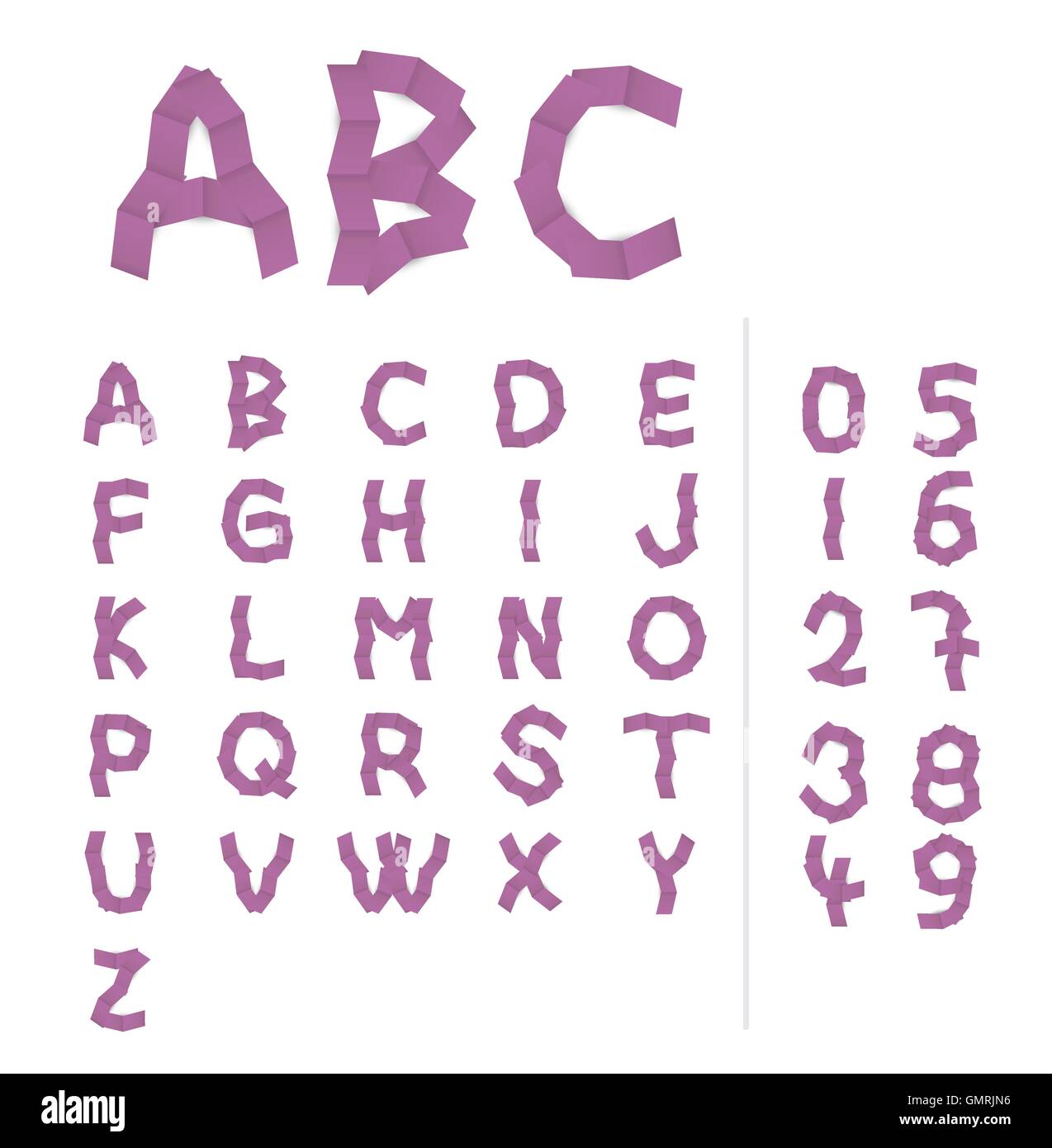 paper alphabet letters Stock Vector Image & Art - Alamy