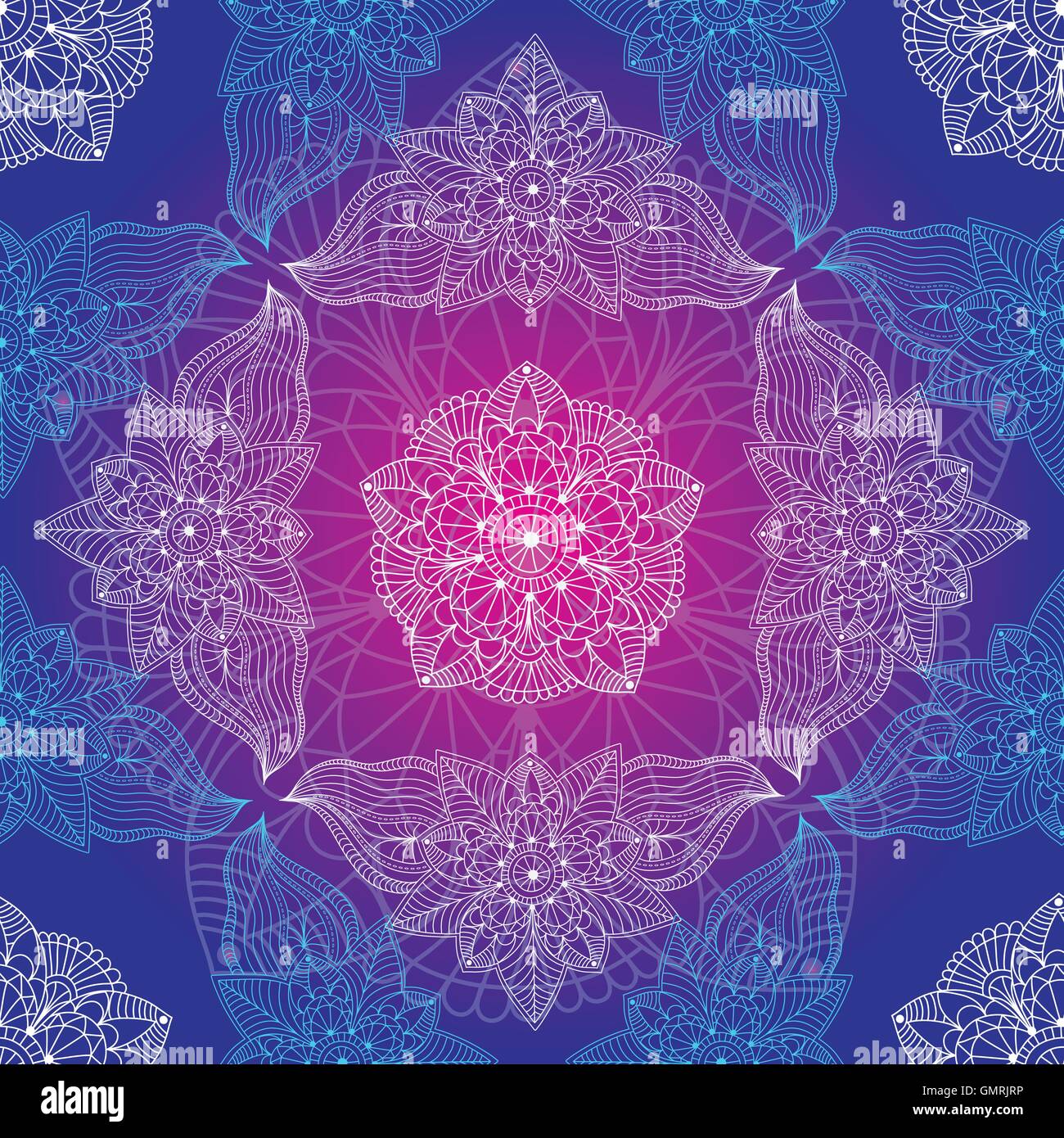 Vintage violet-blue seamless pattern Stock Vector Image & Art - Alamy