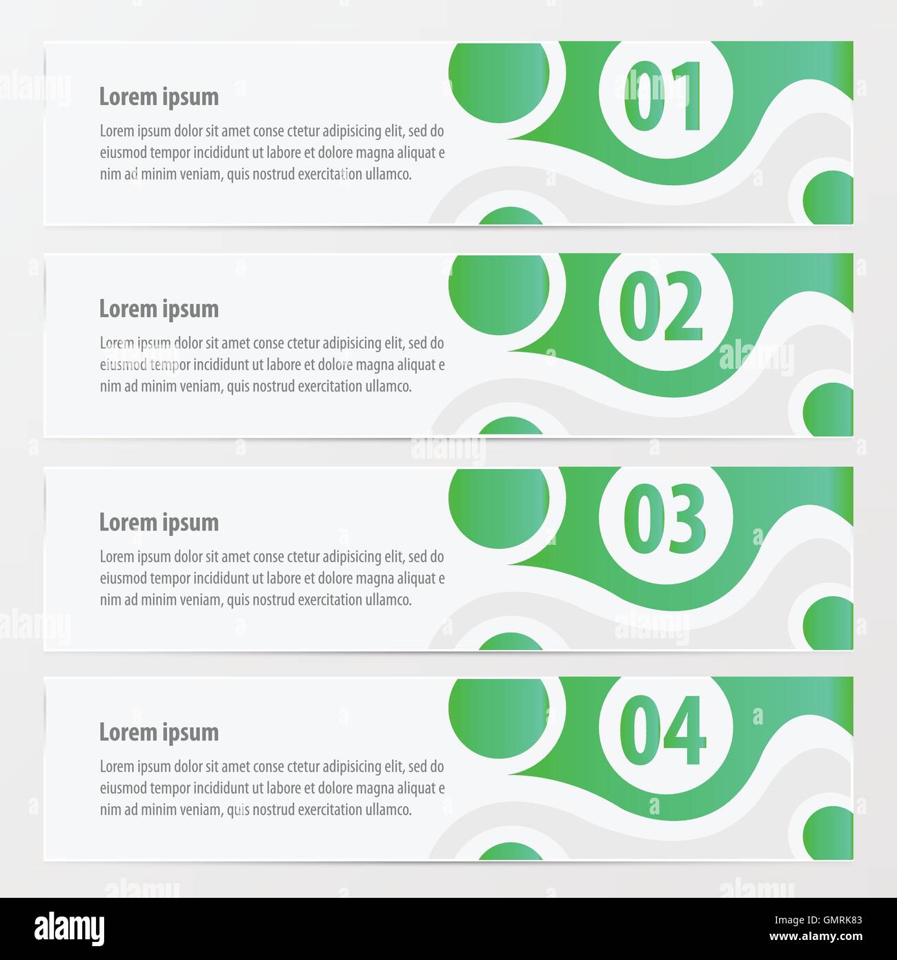 Vector banner design green color Stock Vector Images - Alamy