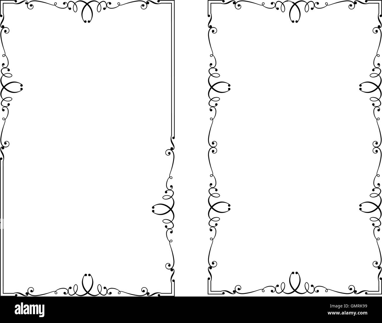 Artistic border design Stock Vector Images - Alamy