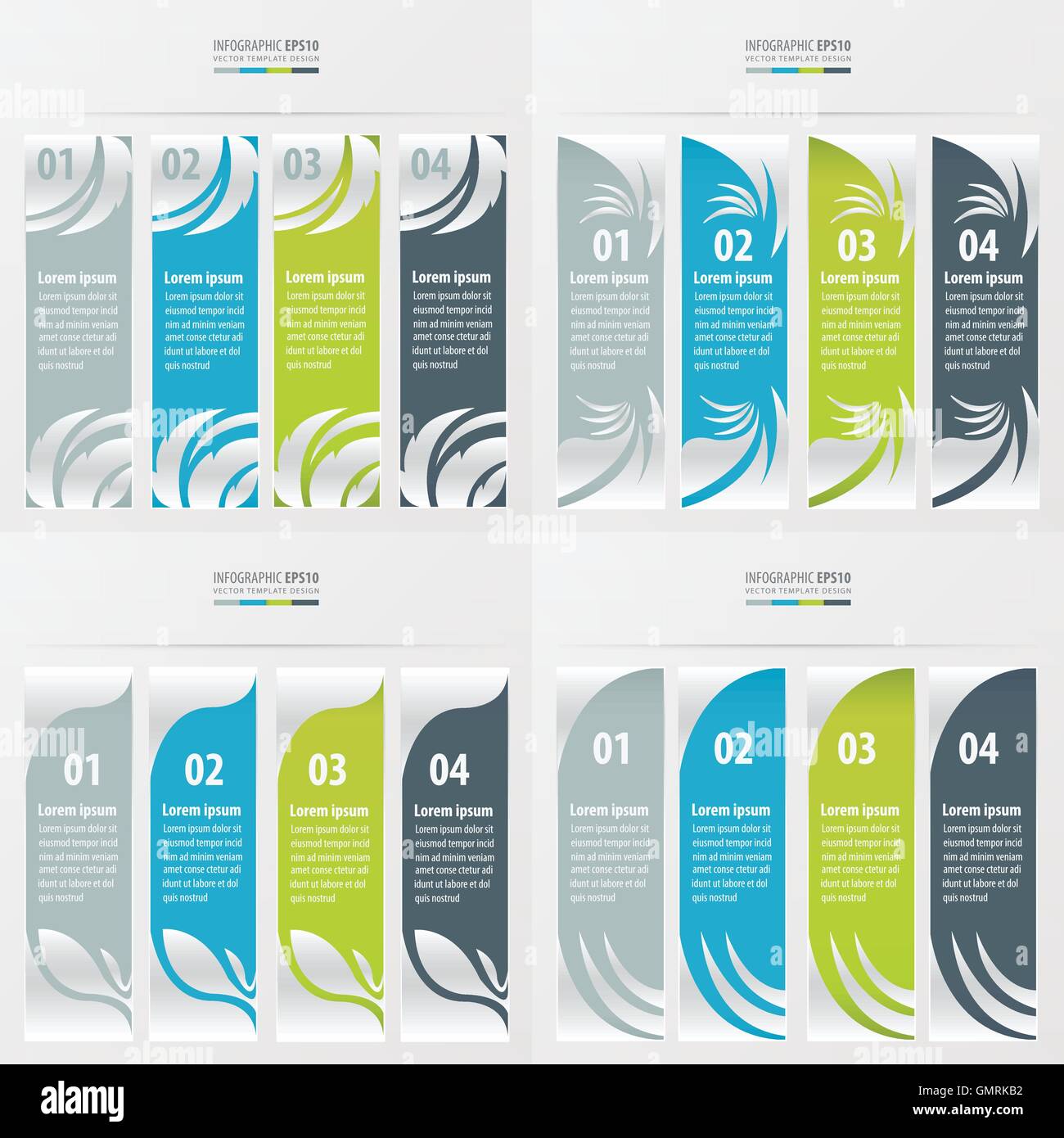 banner and template green, blue, gray color design Stock Vector Image ...