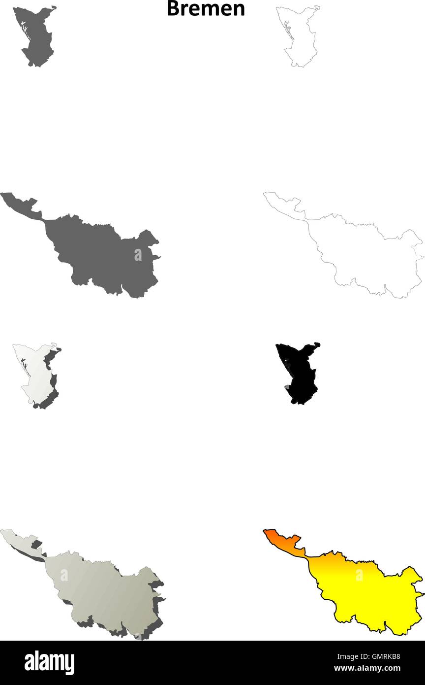 Bremen map Stock Vector Images - Alamy