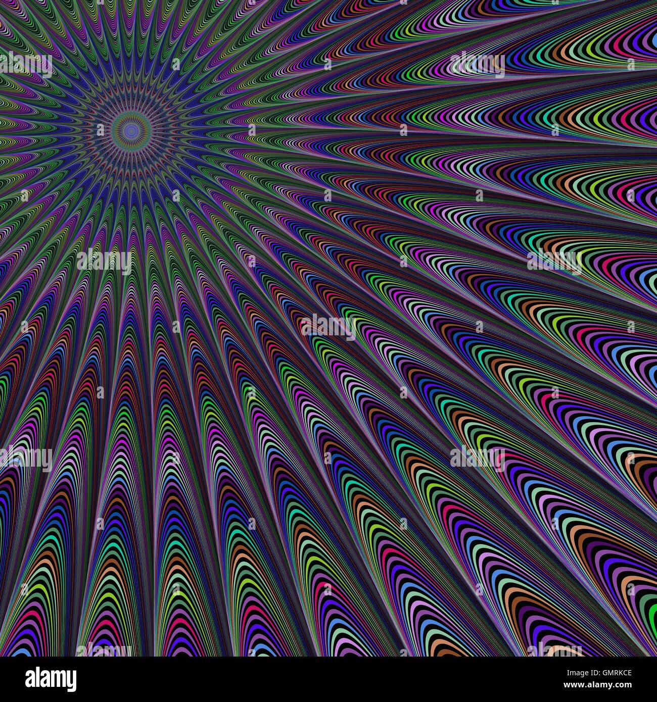 Colorful abstract sun fractal design background Stock Vector Image ...