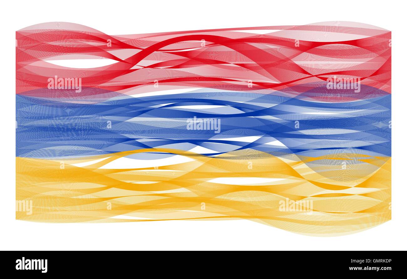 Wave line flag of Armenia Stock Vector Image & Art - Alamy