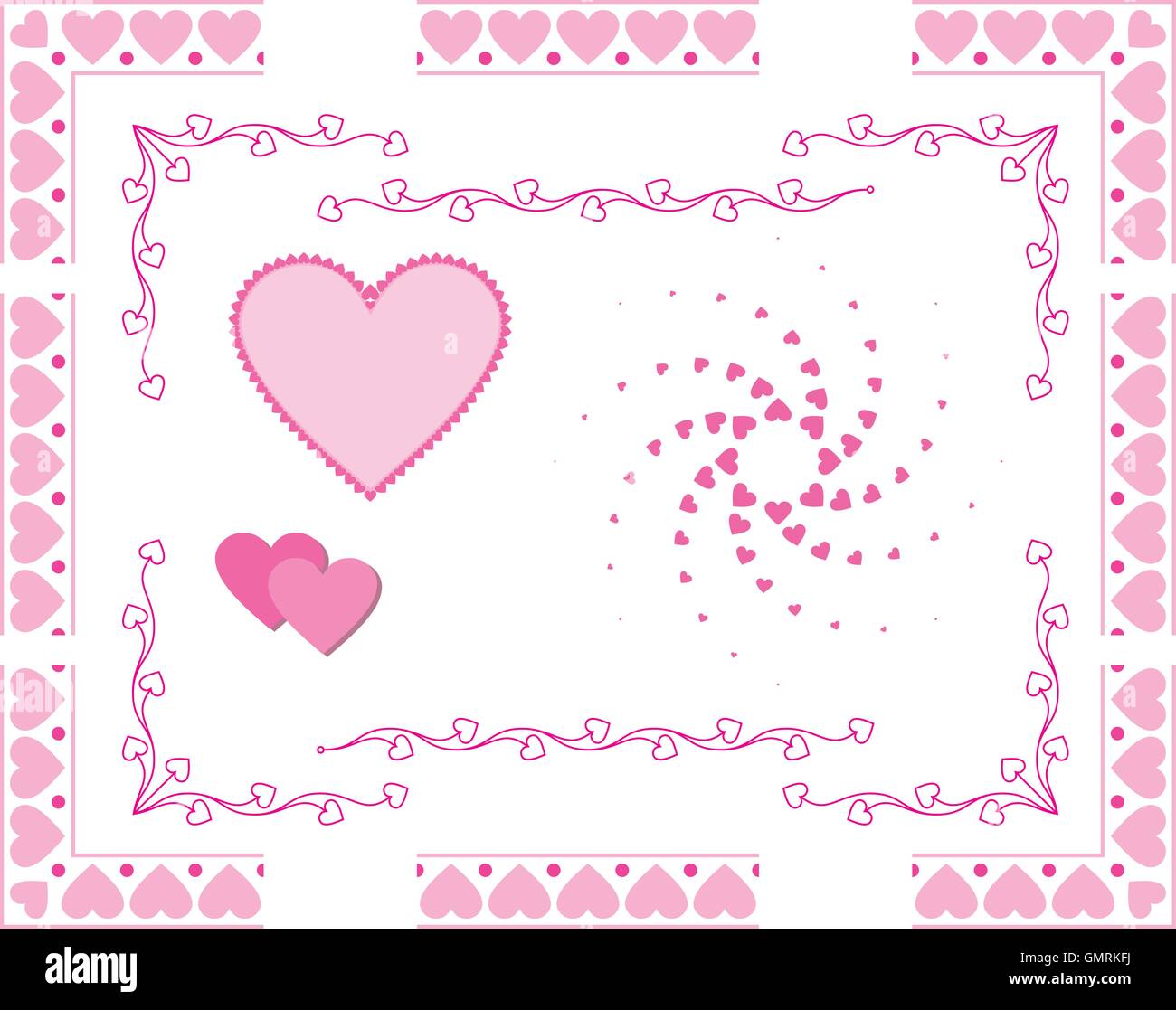 Love, Heart Frame Border Design Stock Vector Image & Art - Alamy